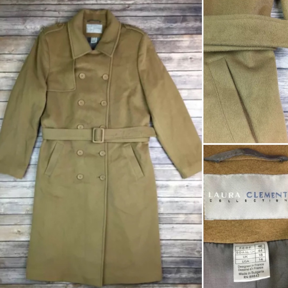 Laura Clement Double Breasted Cashmere Wool Jacket - Gem